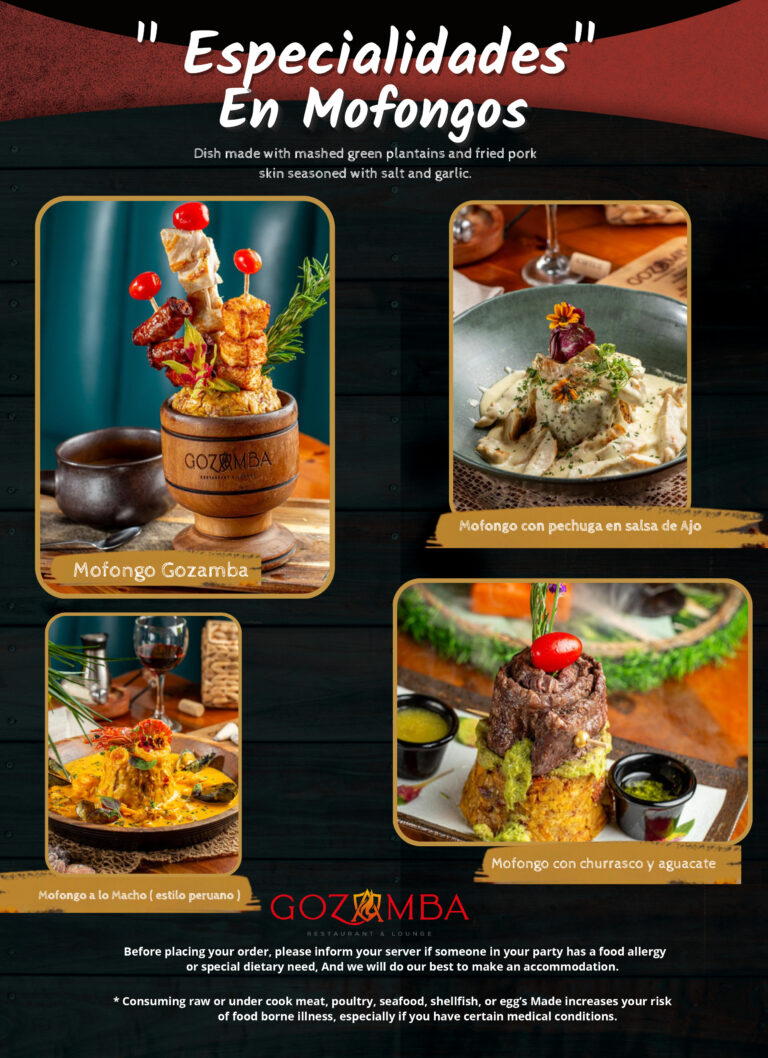 Menu Food - Gozamba